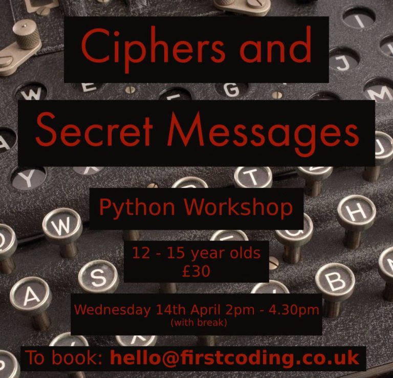 Easter Coding Workshops – First Coding